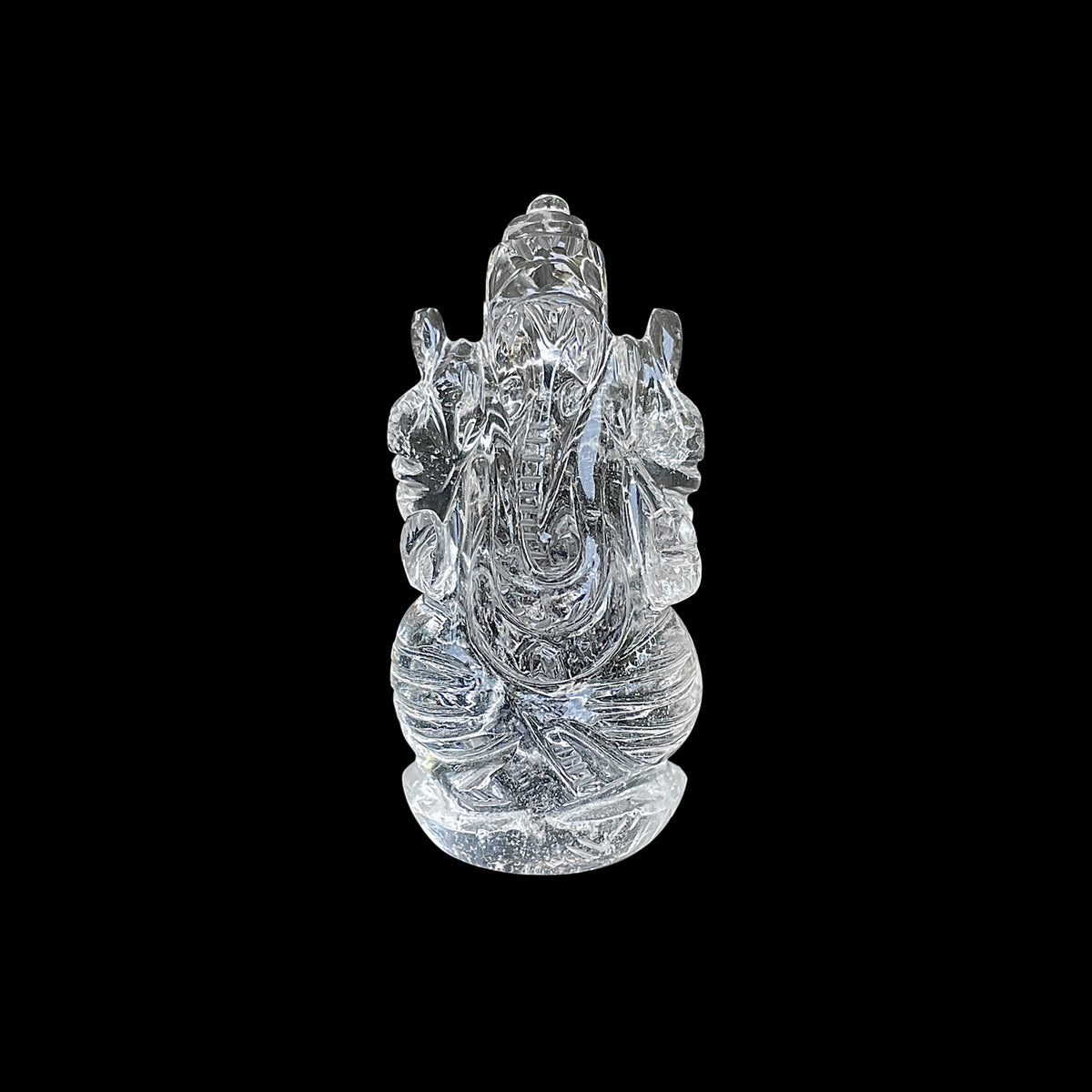 Crystal Quartz Ganesha Idol 212 Carat Idol Height-5.8 CM-(CST-MRT-74 ...